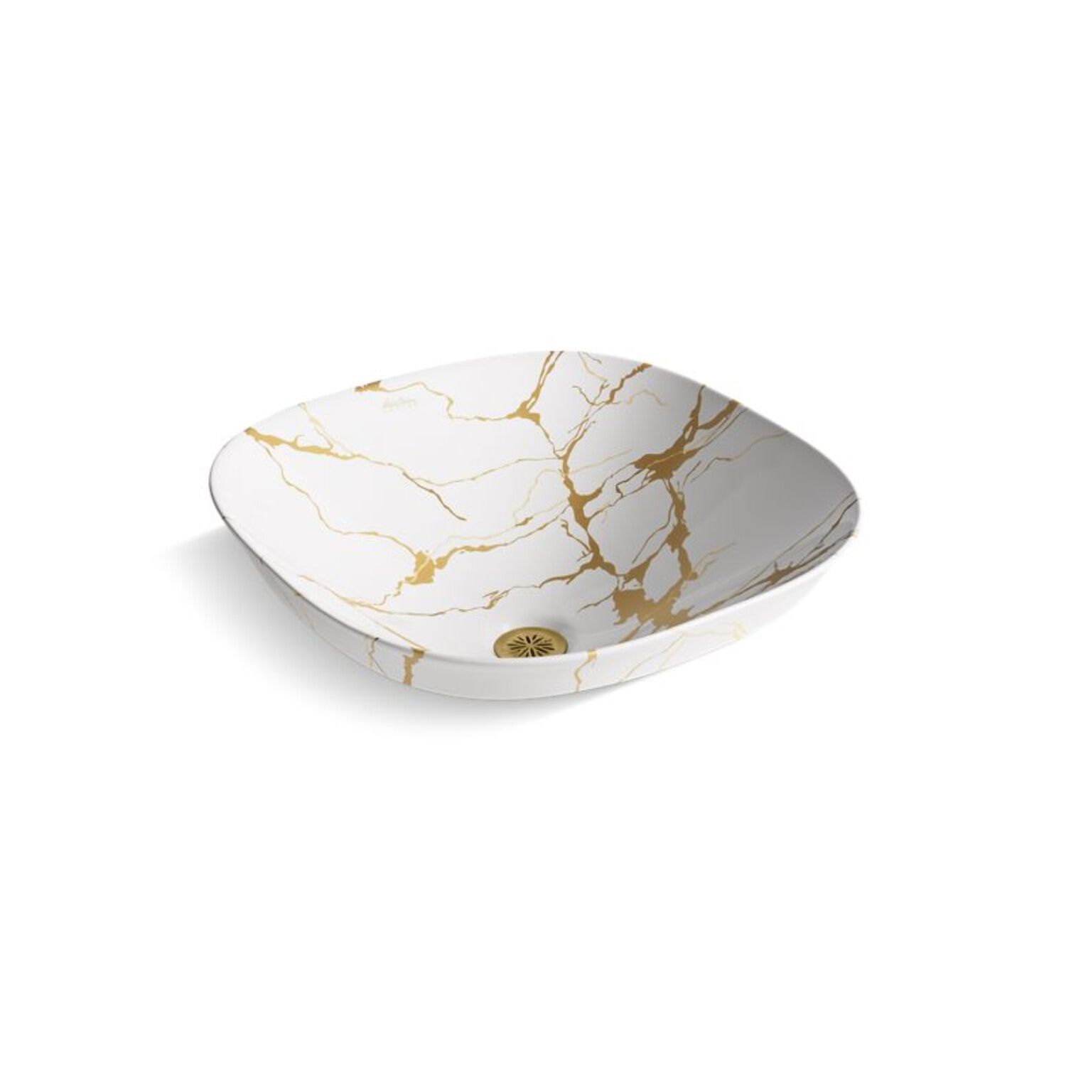 Lavabo Aureus blanco con dorado | Interceramic